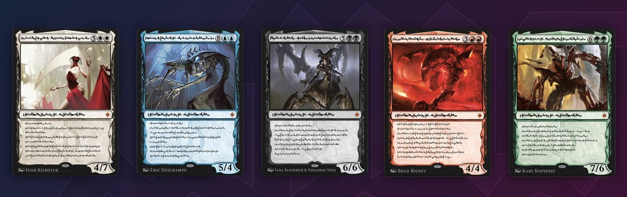 All 5 Phyrexian Praetors are Getting Phyrexian-language Styles in MTG ...