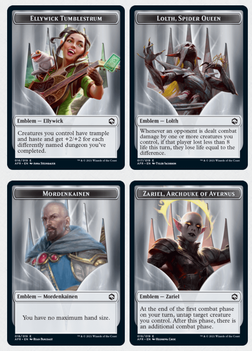 Magic: The Gathering Tokens For Adventures in the Forgotten Realms Revealed