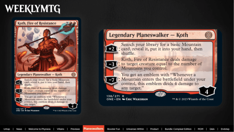 10 Compleated Planeswalkers Revealed in MTG First Look!