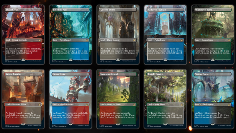 Ravnica Remastered Features Full MTG Shock Land Cycle and New Anime Art!