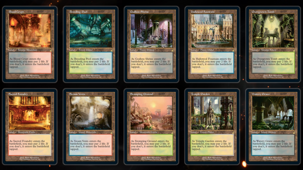Ravnica Remastered Features Full MTG Shock Land Cycle and New Anime Art!