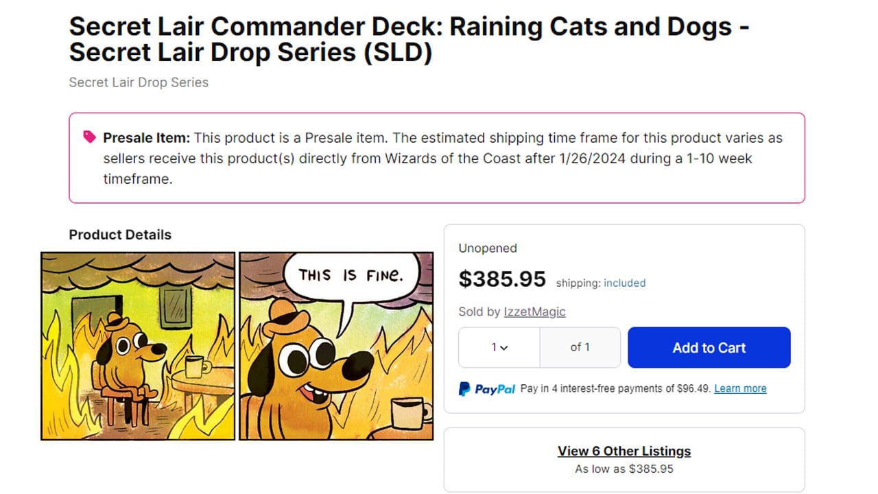 Adorable Secret Lair Deck Unsurprisingly Sells Out in 6 Hours