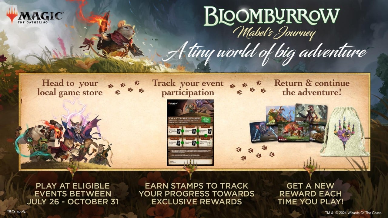 Mabel's Journey MTG Event Brings Exclusive Bloomburrow Rewards