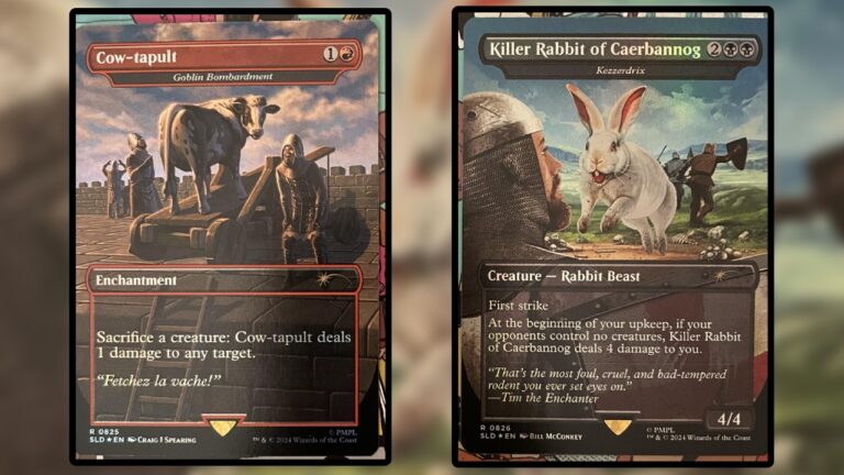 Monty Python Bonus Cards Feature Killer Rabbit And Cow-tapult