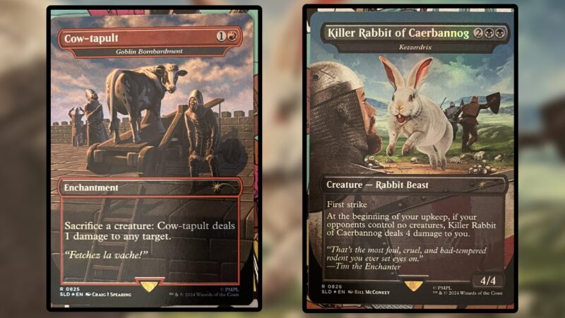 Monty Python Bonus Cards Feature Killer Rabbit And Cow-tapult