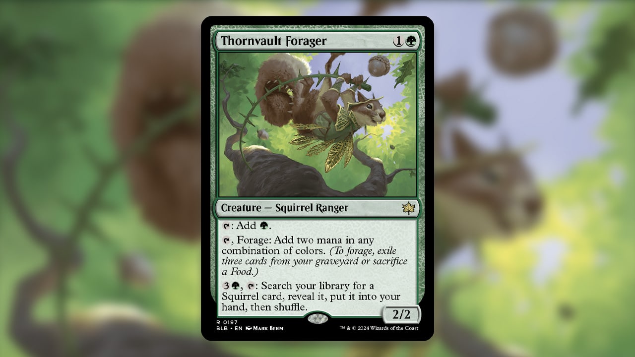 Bloomburrow Reveals new MTG Squirrel Tutor