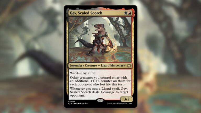 MTG Bloomburrow Lizard Creates Incredible Amounts of Pressure!