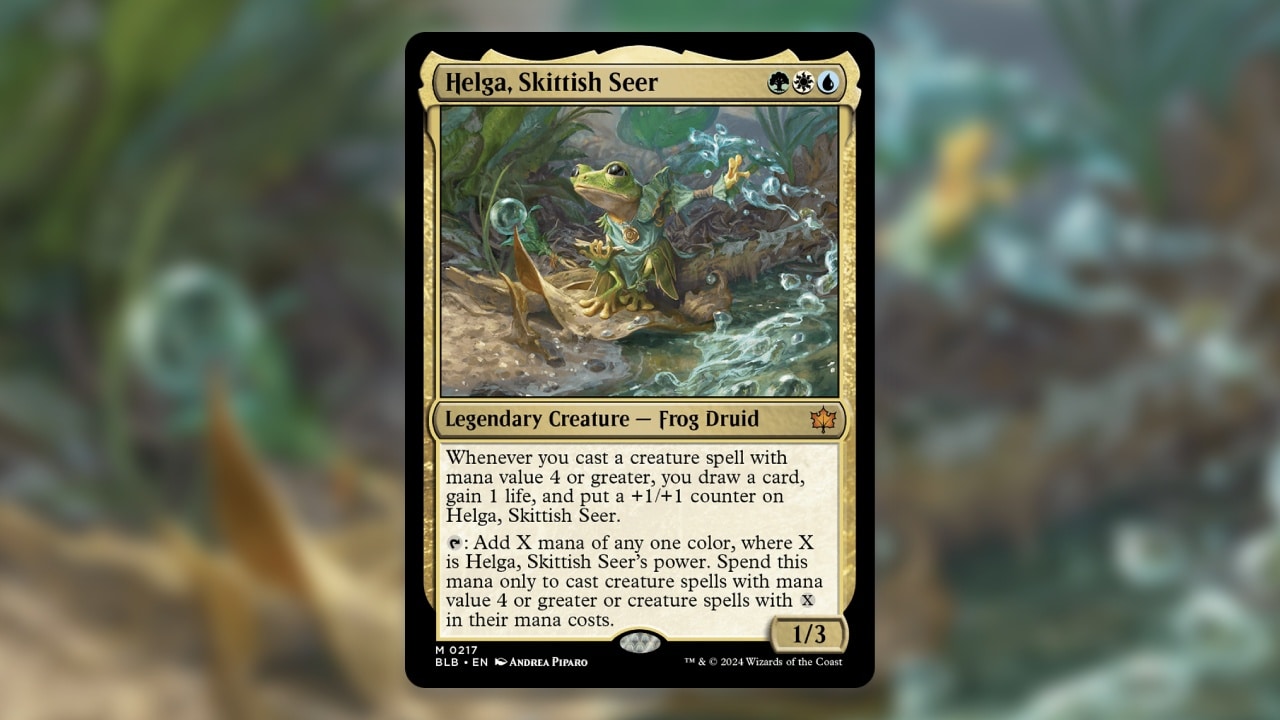 Overlooked Bloomburrow Legend Is Up The Beanstalk On A Frog