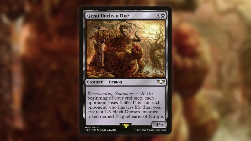 MTG Warhammer Legend Sees 701% Price Spike Thanks to Duskmourn