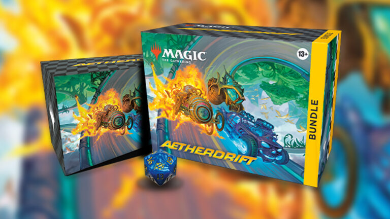 Wizards Reveals Finish Line Bundle and Two Aetherdrift Commander Precons