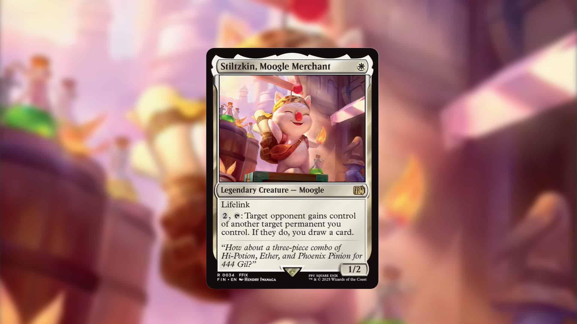 MTG Final Fantasy Creature Grants +9999 Power