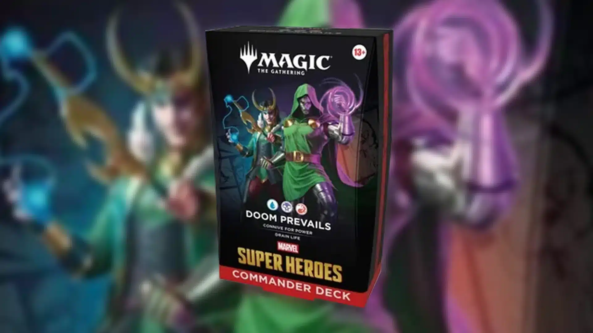 Leak the boxes of the commander precon decks for Marvel Super heroes ...