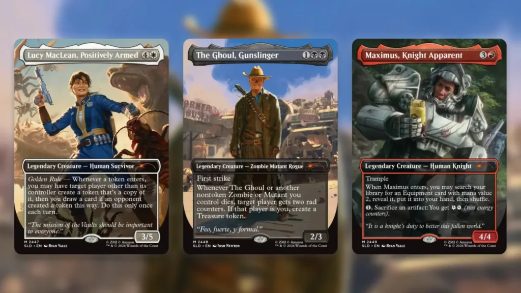 Full MTG Fallout Secret Lair Reveals 3 New Cards and 19 Reprints