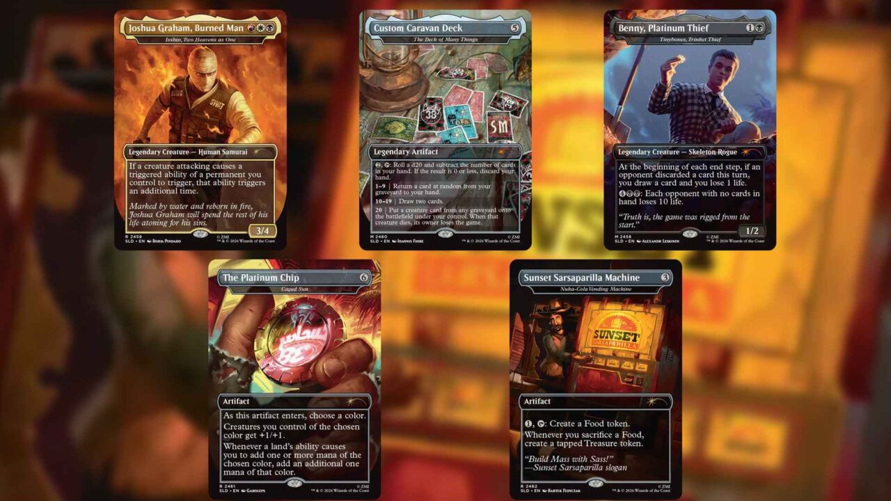 Full MTG Fallout Secret Lair Reveals 3 New Cards and 19 Reprints