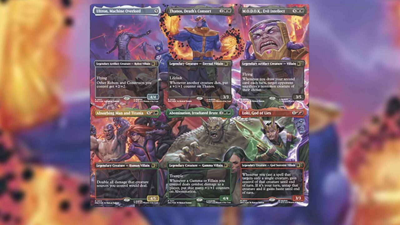 Marvel Super Heroes Face Commanders and Scene Bundle Cards Revealed